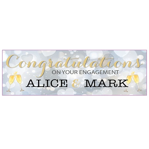 Congratulations On Your Engagement Banner