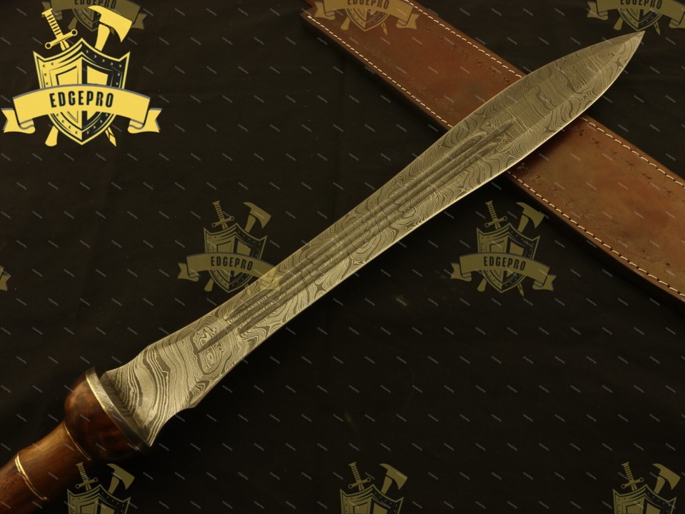 Roman Gladius Historical Custom Handmade Damascus Steel, Warrior Sword ...