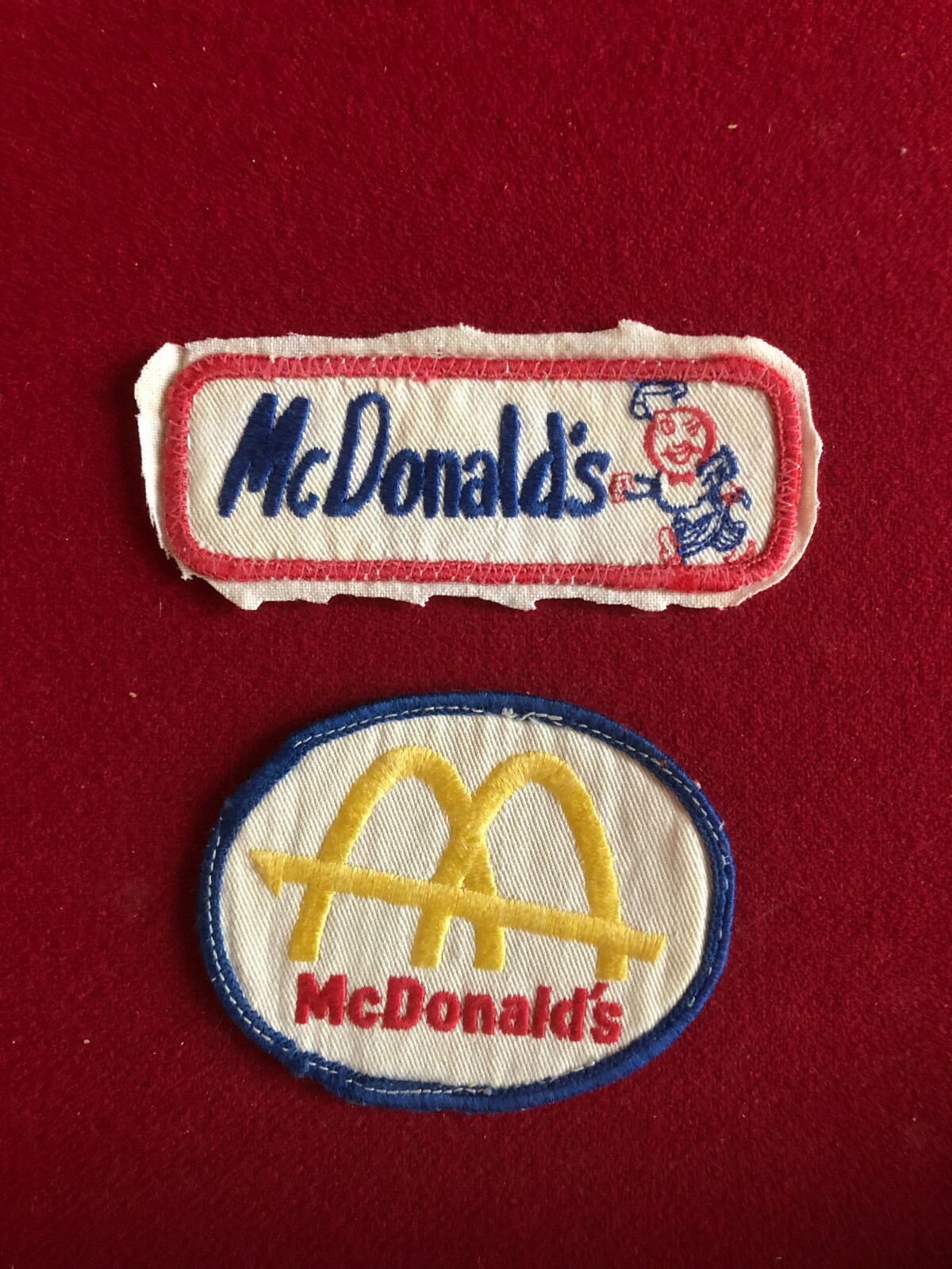 1950-60's, McDonald's, Uniform Patches (SPEEDEE / Slash Logos) Scarce ...