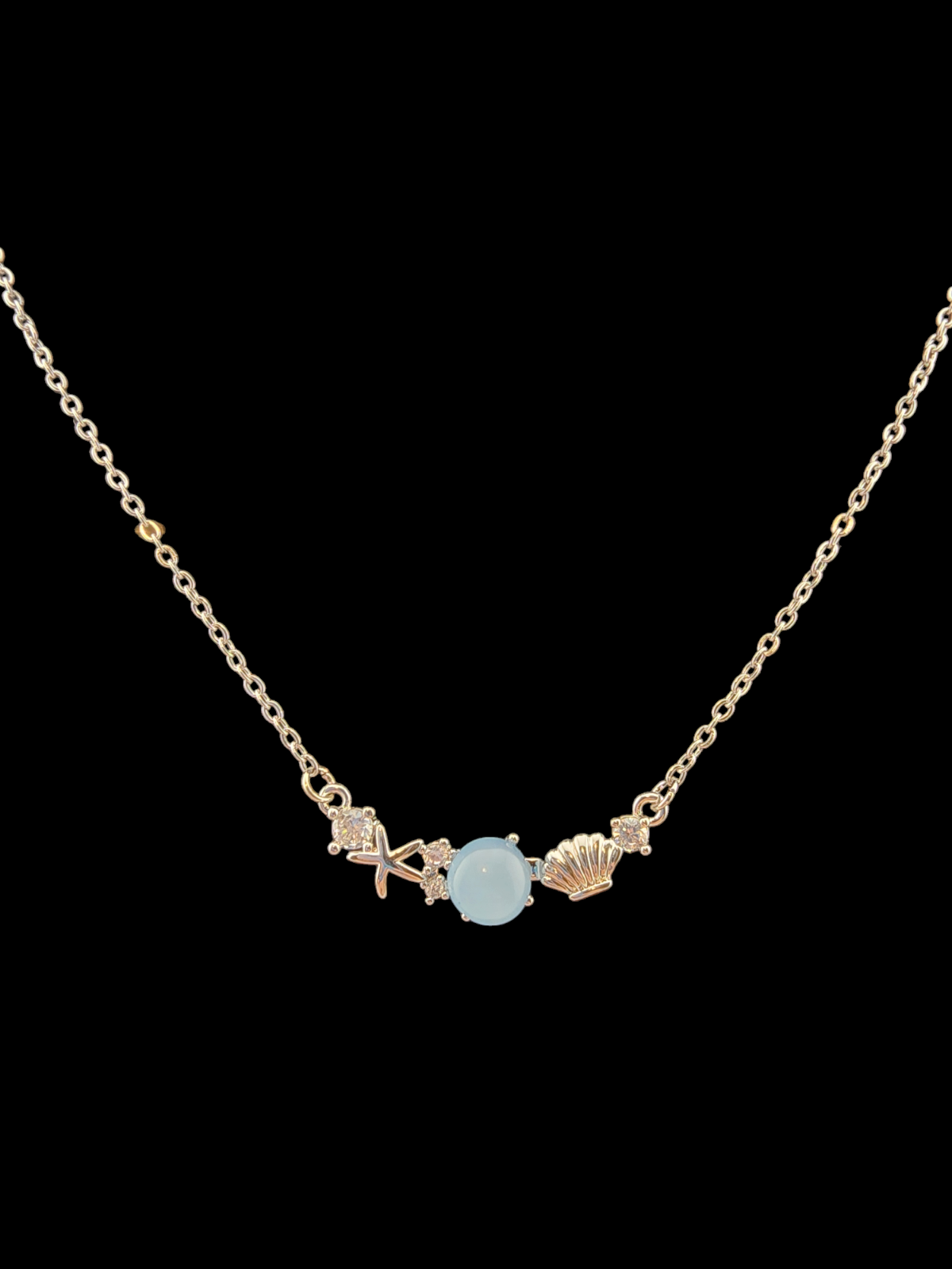 Ocean's Memory Chain Light Luxury Clavicle Chain Necklace Stainless ...