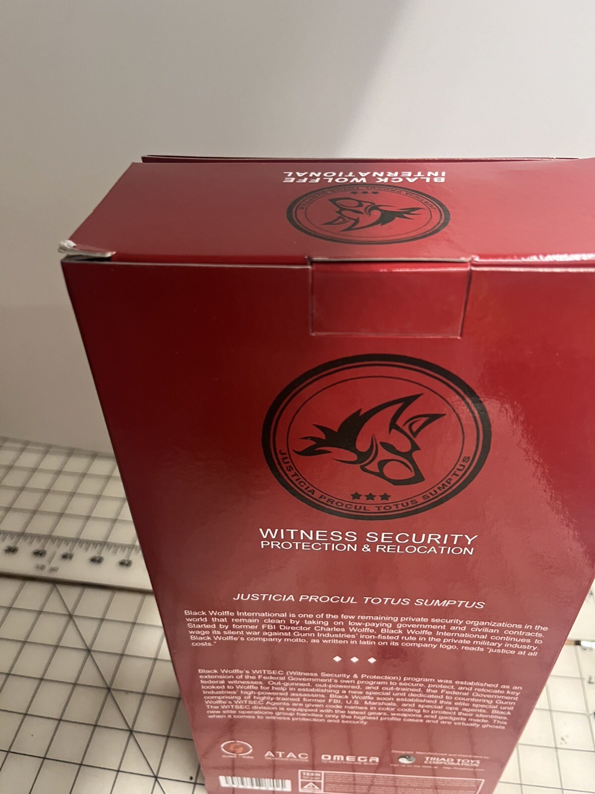 Triad Toys Black Wolffe WITSEC Agent Crimson 12 inch action figure NEW ...