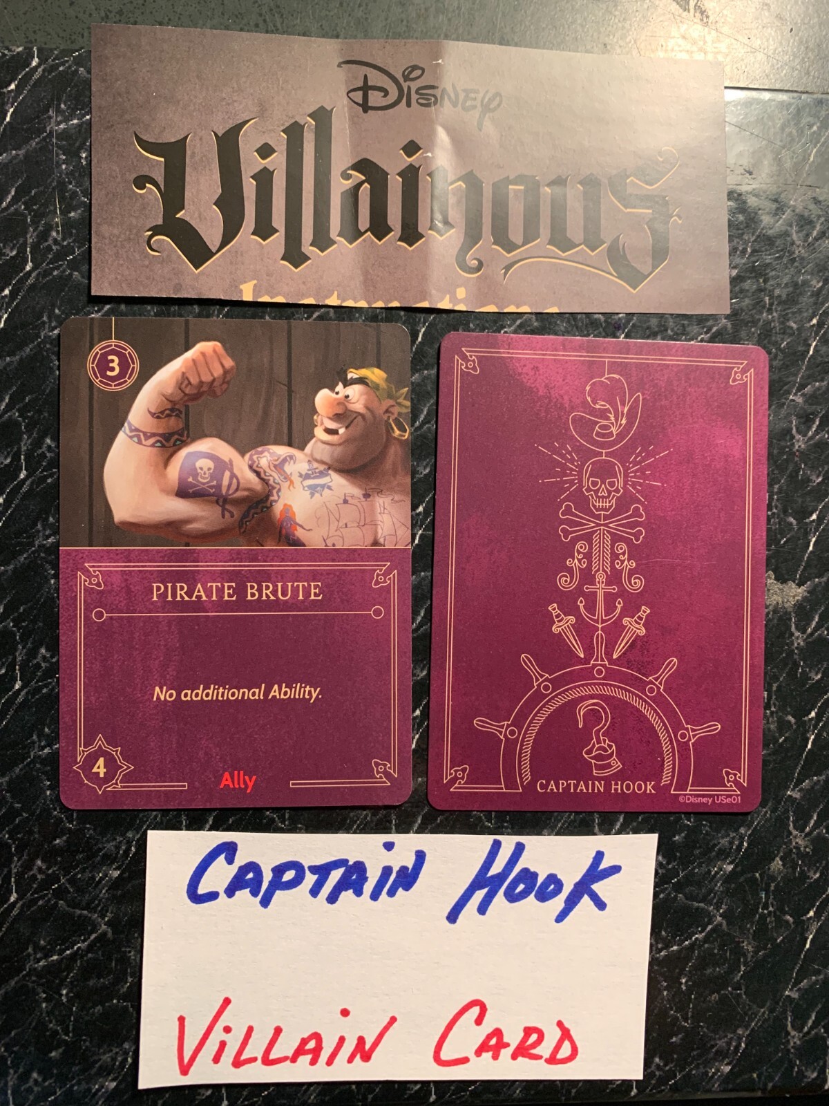 Disney Villainous Captain Hook PIRATE BRUTE Villain CARD Ally Card 2018 ...