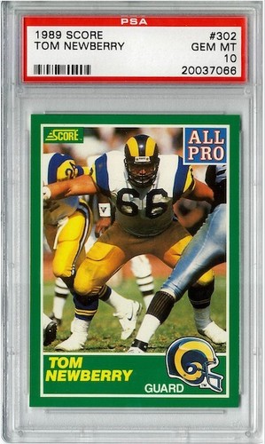 1989 Score #302 Tom Newberry All-Pro PSA 10 Rams | eBay