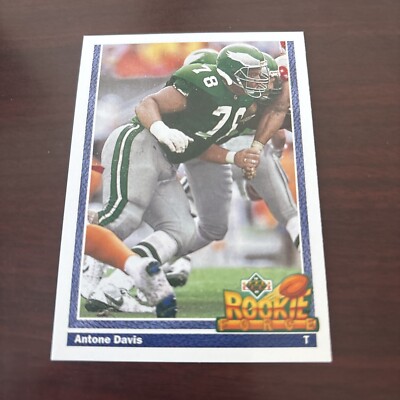 1991 Upper Deck - #643 Antone Davis RC Rookie Philadelphia Eagles ...