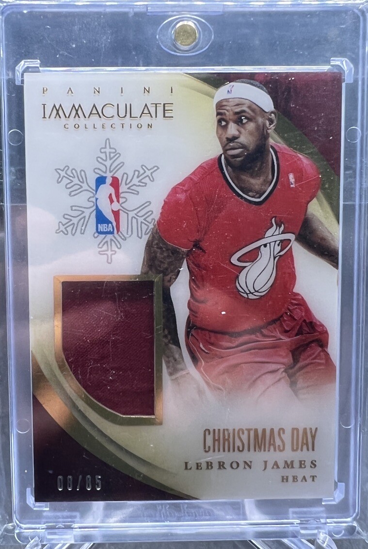 2013-14 Panini Immaculate Collection - Christmas Day #12 LeBron James ...