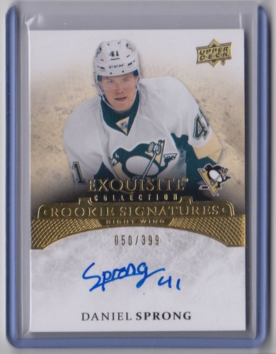 2015-16 Upper Deck Ice Exquisite Rookie Signatures Daniel Sprong RC ...