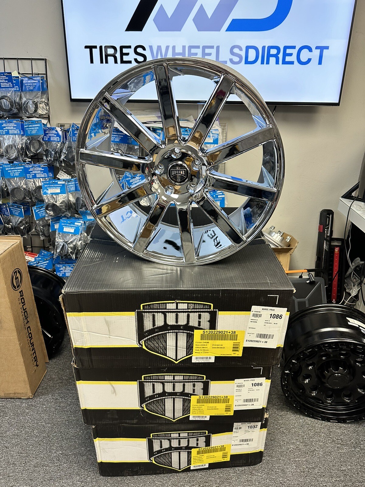 Set 4 DUB S120 Shot Calla 22x9 5x120 Chrome Plated Wheels 22" 38mm Rims ...