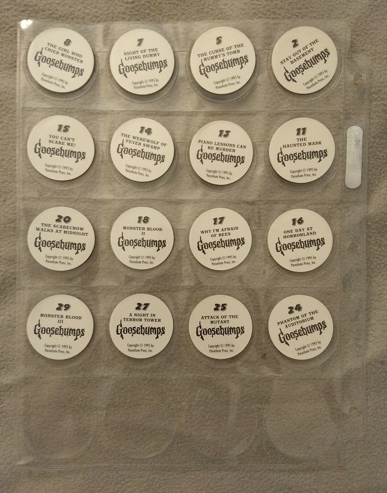 Goosebumps Pogs Collection | eBay