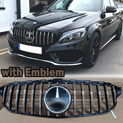Grille for 2015-2018 Mercedes Benz W205 C200 C250 C300 GT R Grill W ...