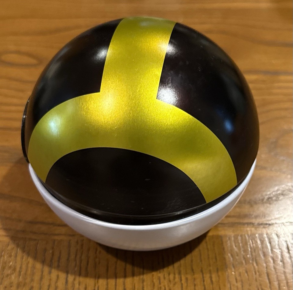 Pokemon TCG Poke Ball Empty Tin | Gold and Black - Ultra Ball Pokemon ...