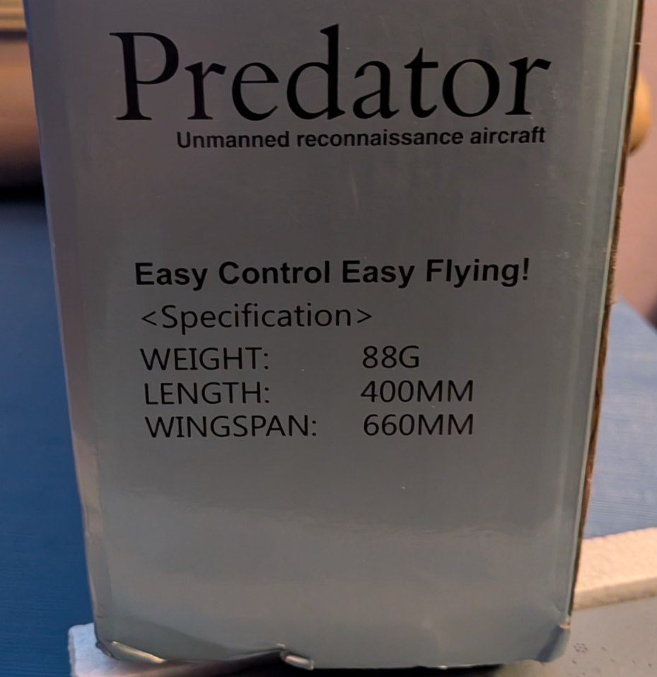 PREDATOR RC AIRPLANE RTF NIB (UNMANNED RECONNAISSANCE AIRCRAFT) | eBay