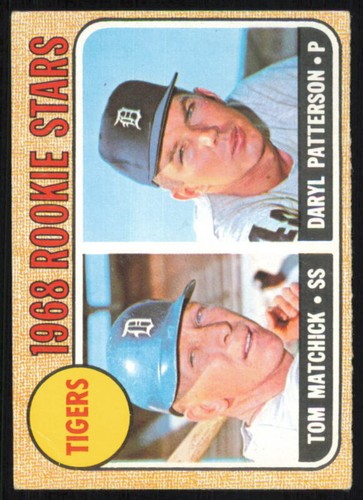 1968 TOPPS TOM MATCHICK 113 GOOD DARYL PATTERSON RC BASEBALL DETROIT ...