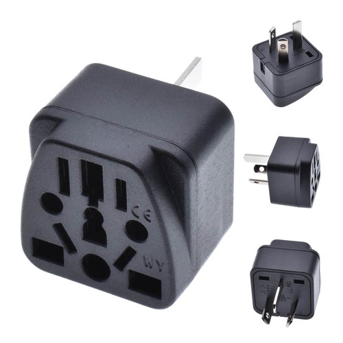 Travel Plug Adapter 3-Flat Australia Wall Plug Converter, New Zealand ...
