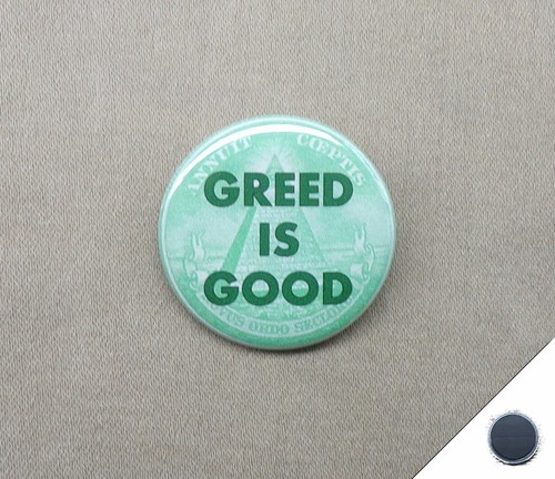 Greed is Good 1.25” Fridge Magnet Eye of Providence Wealth Money Greedy ...