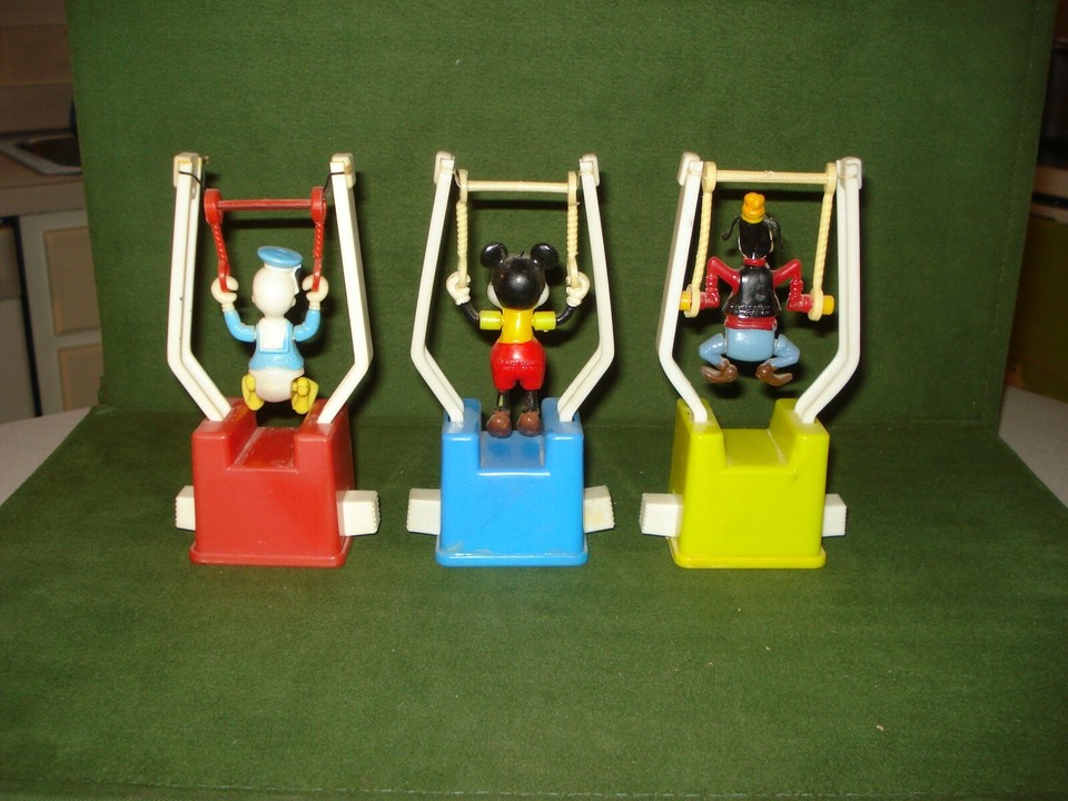 1960's MICKEY MOUSE, GOOFY & DONALD DUCK TRICKY TRAPEZE by KOHNER ...