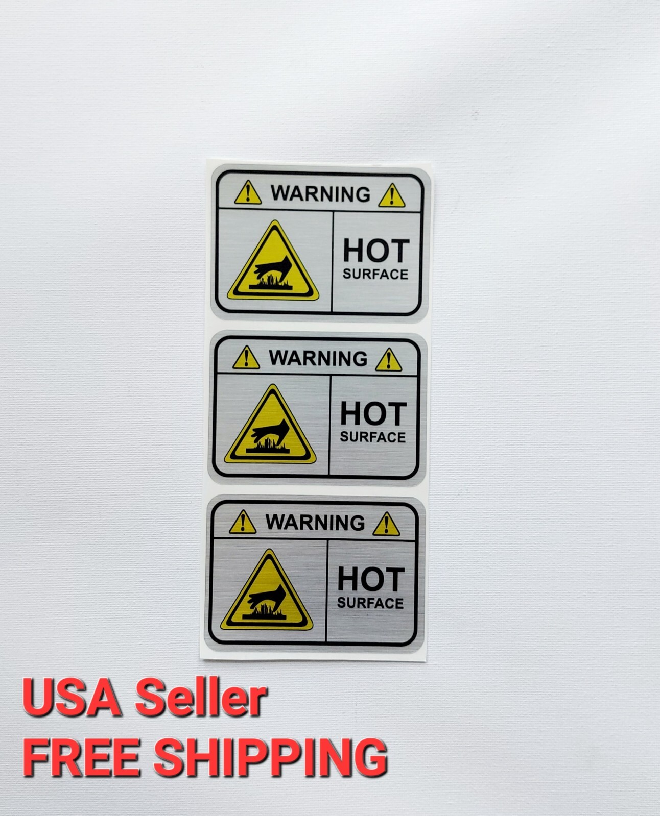 !WARNING! HOT SURFACE sticker Multi Color, Brand New, Free Shipping ...