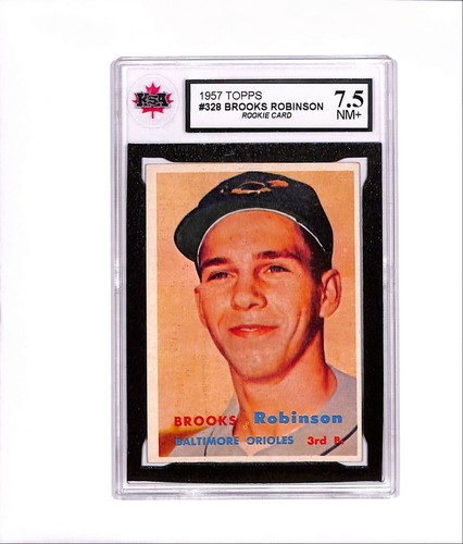 1957 Topps Brooks Robinson Rookie KSA 7.5 (DP). #328 | eBay