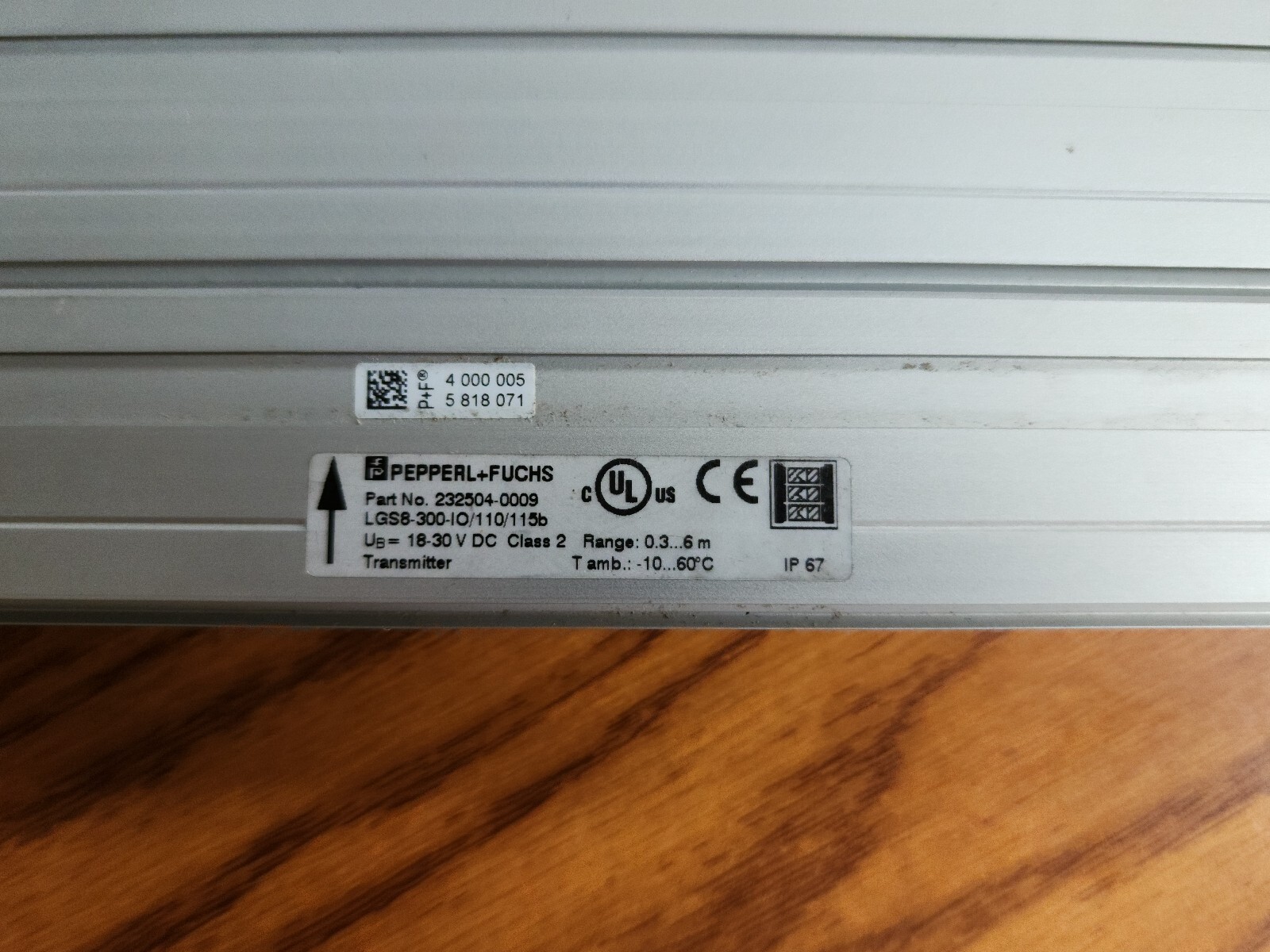 Pepperl Fuchs Light Curtain, LGS8-300-IO/110/115B 232504-0009 Receiver ...