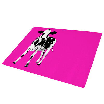 Glass Chopping Board Kitchen Worktop Protector Saver Hot Pink Abstract ...
