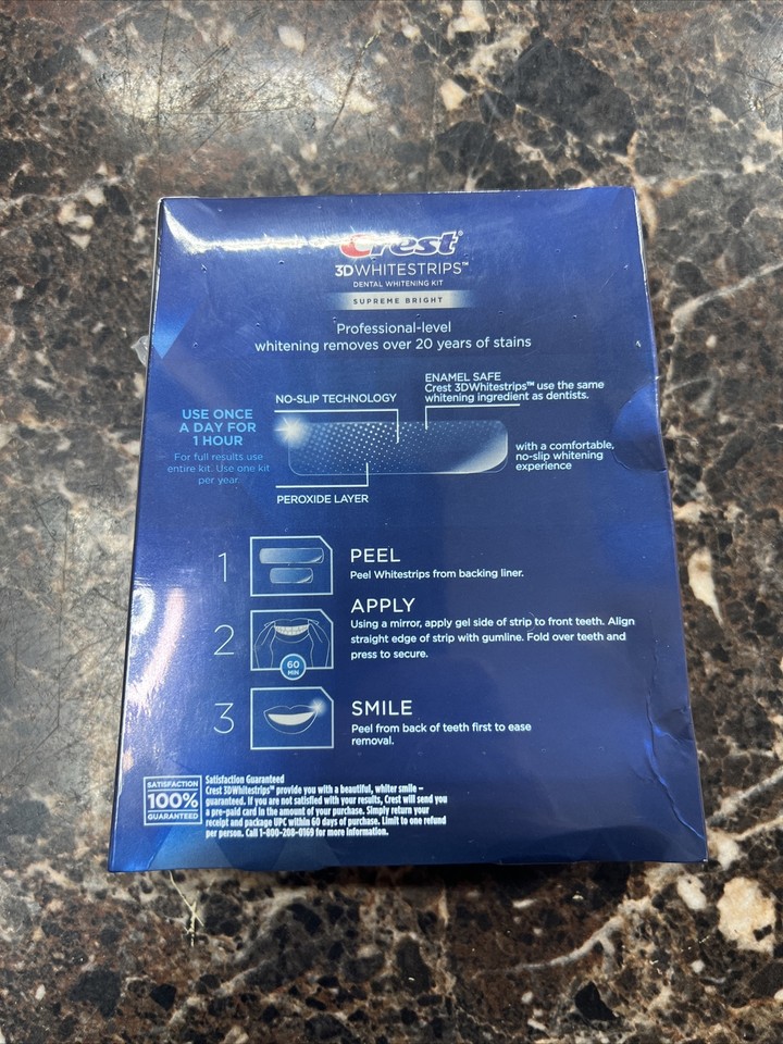 Crest LEVEL 28 white strips.42 strips. NEW/SEALED BOX. Ships FREE ...