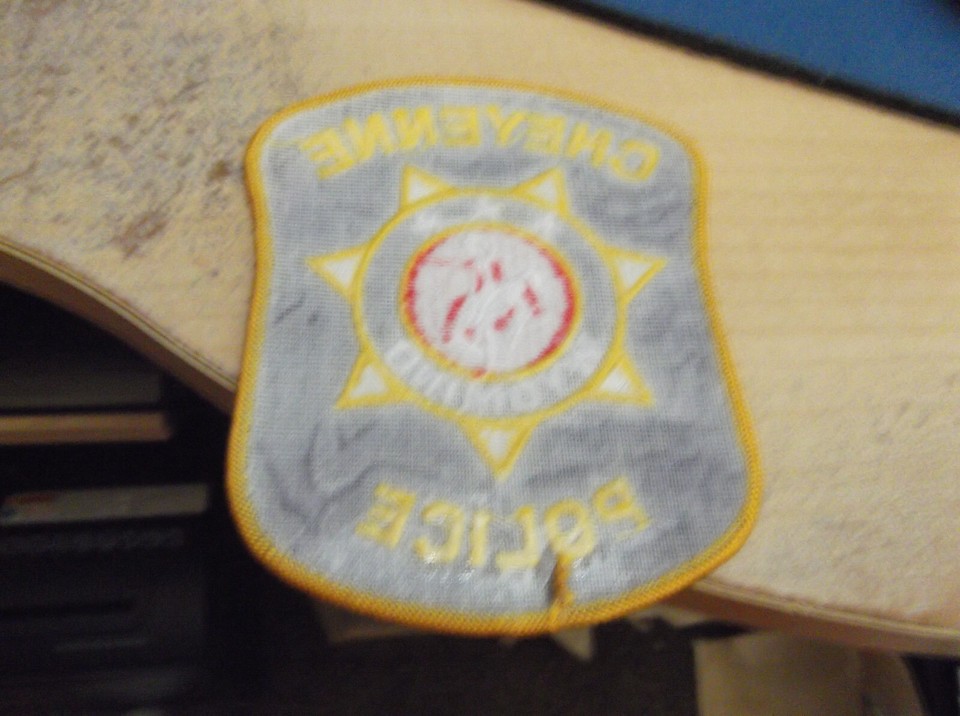 CHEYENNE WYOMING WY 4 1/2" ( BLACK BORDER ) POLICE SHOULDER PATCH-NEW ...