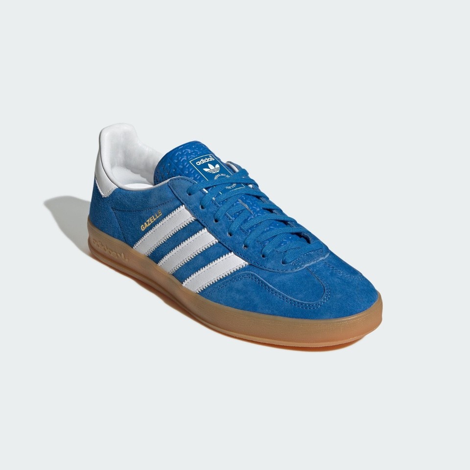 adidas Originals Gazelle Indoor Blue Bird White H06260 Men's Size | eBay