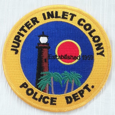 RARE POLICE PATCH JUPITER INLET COLONY DEPT. POLICE | eBay