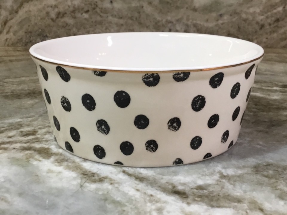 Fido's Diner Dog Or Cat Bowl, Dish. Colorful Designs, Gold Accents ...