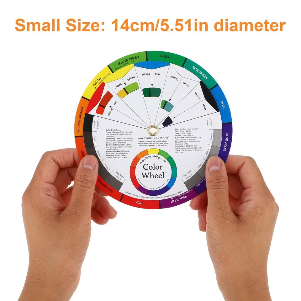 Color Matching Wheel, Color Mixing Guide Palette Color Wheel Rotary ...