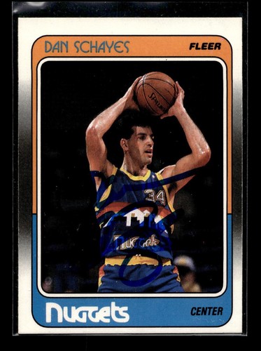 Danny Schayes Autographed 1988-89 Fleer Card #37 Denver Nuggets | eBay