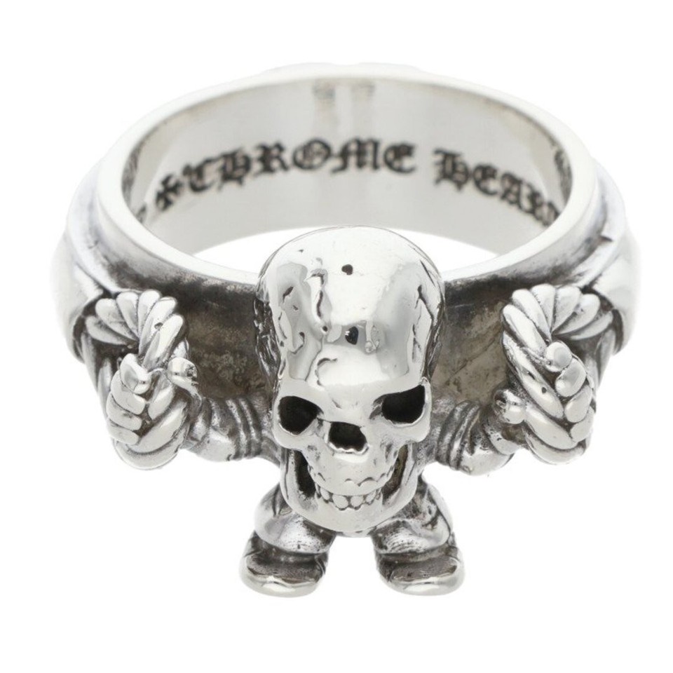 Chrome Hearts CABLE SML forty Harristita Small Silver Ring Men's Size ...