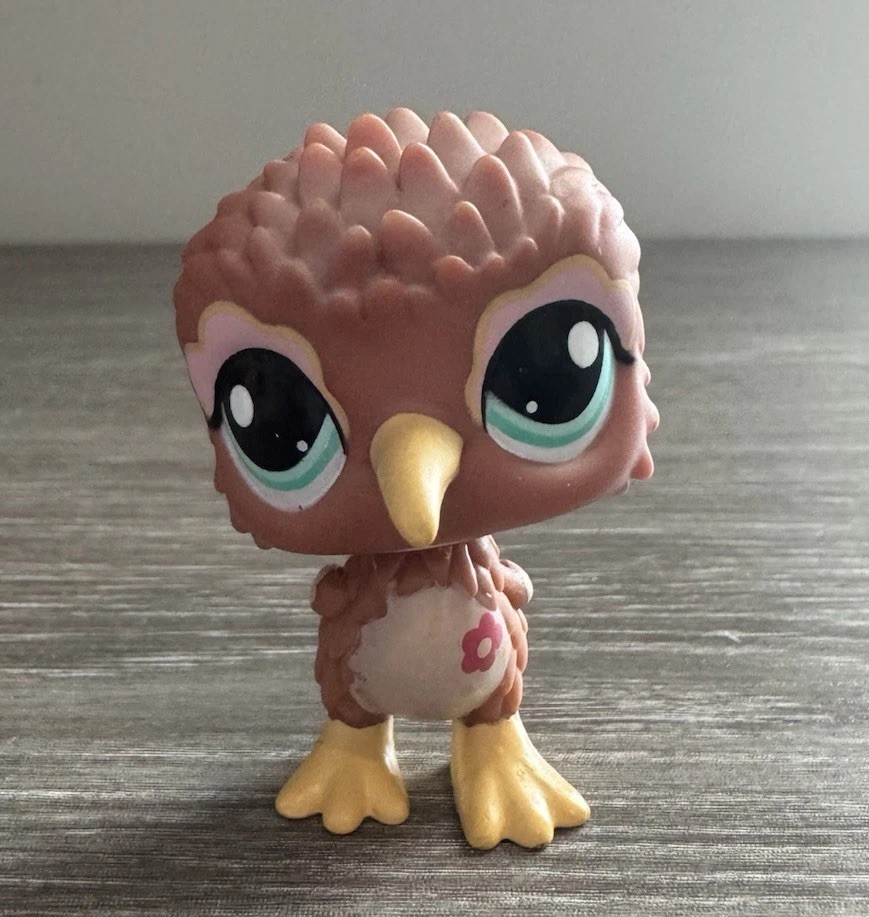 LITTLEST PET SHOP LPS #2015 KIWI BIRD BROWN WITH BLUE EYES | eBay