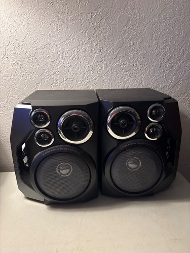 SHARP CP-E77 SPEAKER SYSTEM WITH WOOFER TWEETER X2 250W 6 OHMS MADE IN ...