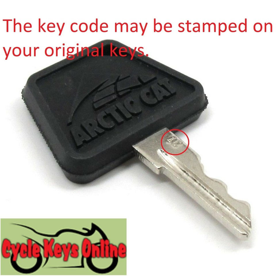Arctic Cat Snowmobile Keys Cut to Code Key READ DESCRIPTION B4 YOU BUY‼ ...
