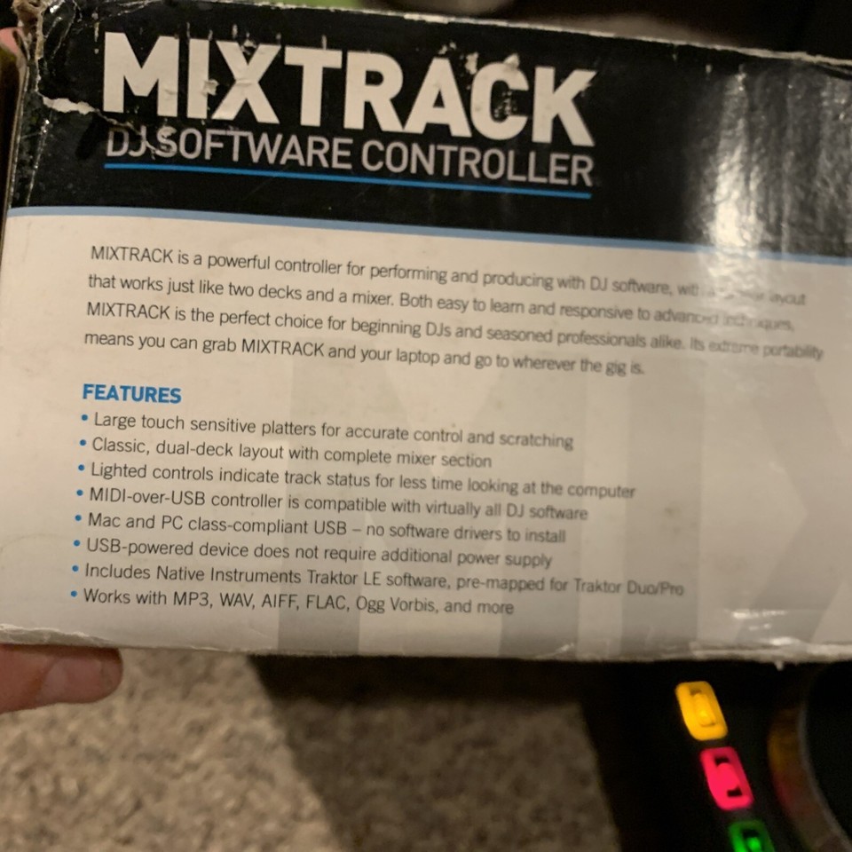Numark DJ software controller TrakTor LE included software w original ...