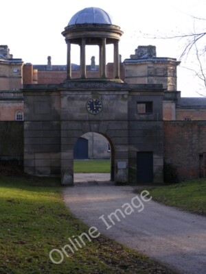 Photo 6x4 Three at Attingham Atcham The clock on the entrance to the ...