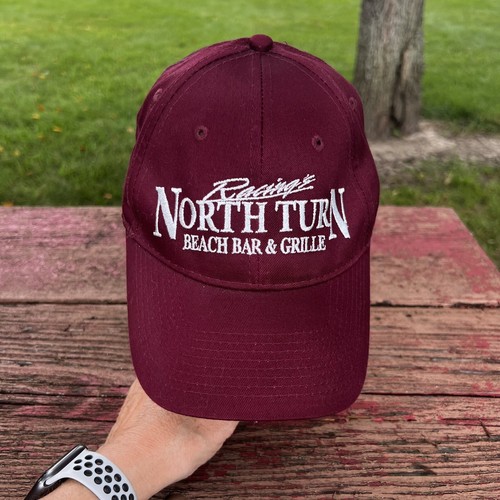Racings North Turn Beach Bar & Grille in White on Maroon Hat Cap Hook ...
