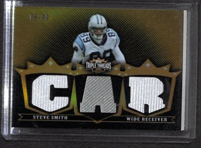 2007 Topps Triple Threads Football Triple Relic #TTR133 Steve Smith No ...