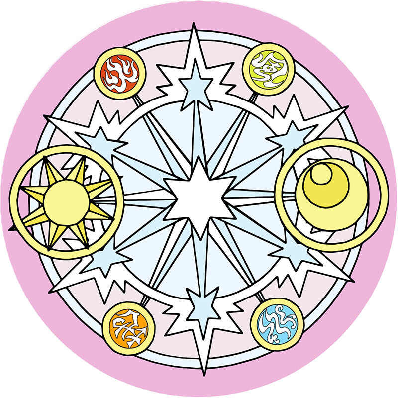 The Magic Circle Card Captor SAKURA Magic Circle Carpet Round Area Rug