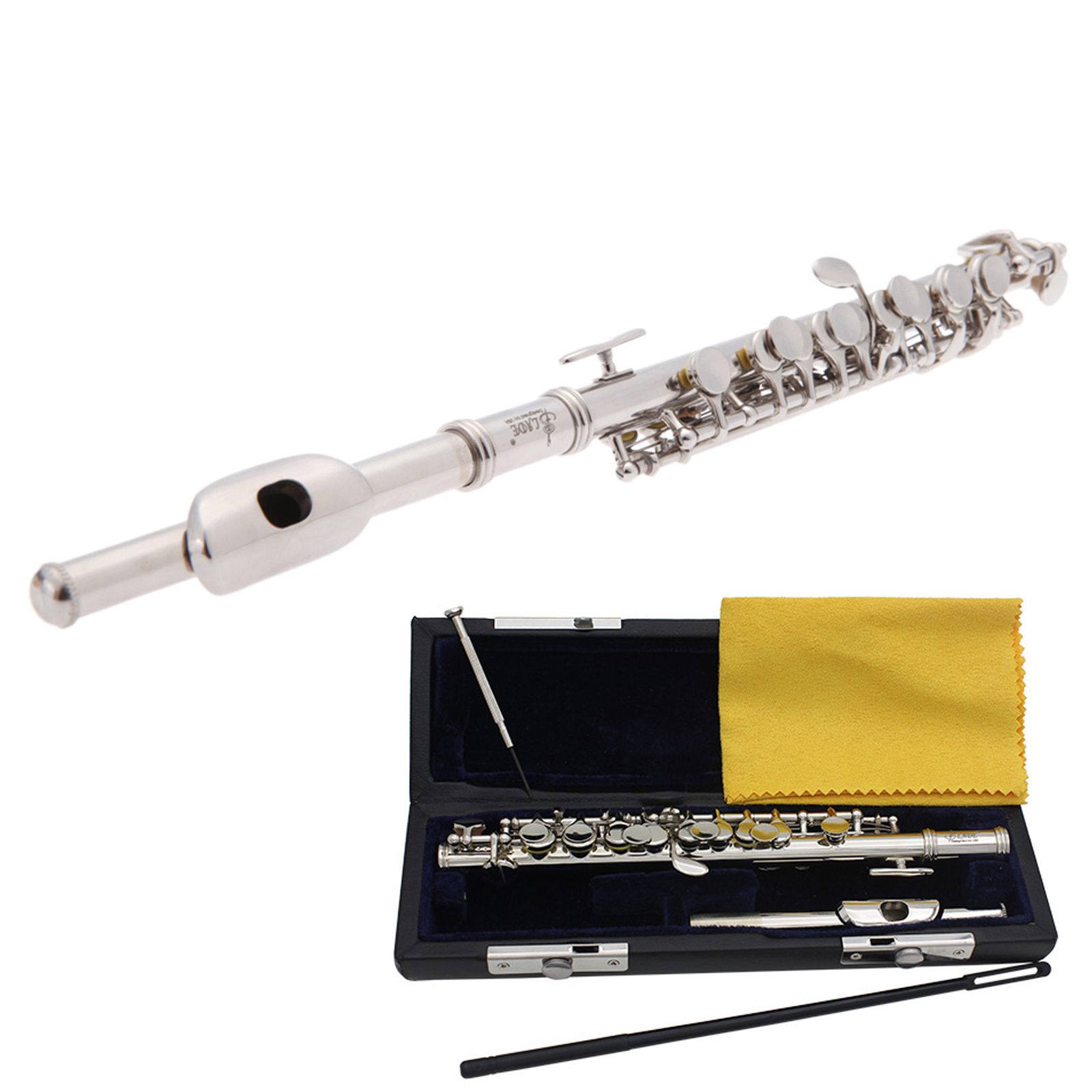 Piccolo Ottavino Half-size Flute Silver Plated C Key Cupronickel With ...