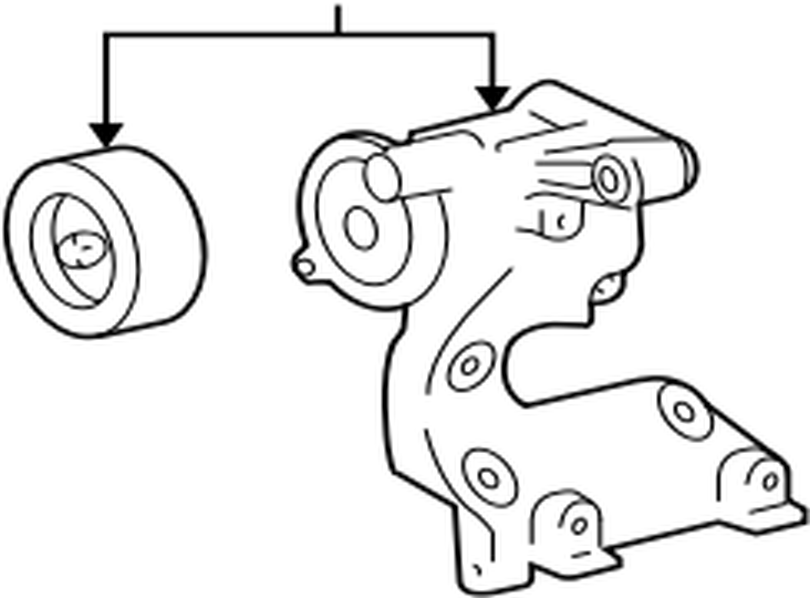 16620-31051 Toyota Tensioner assy, v-ribbed belt 1662031051, New ...