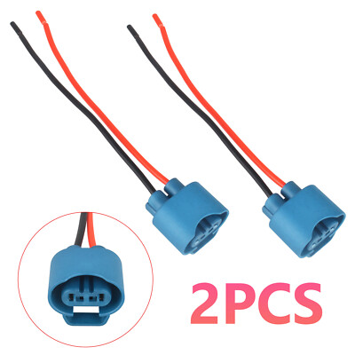 Wire Pigtail Female U 9006 HB4 Two Harness Fog Light Socket/ Connector ...