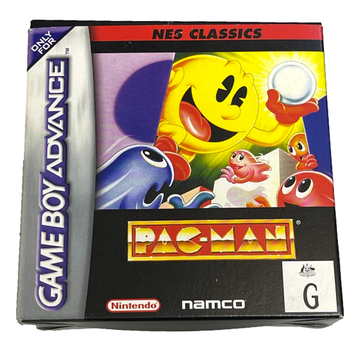 PAC-MAN NES Classic Nintendo Gameboy Advance GBA *Complete* Boxed ...