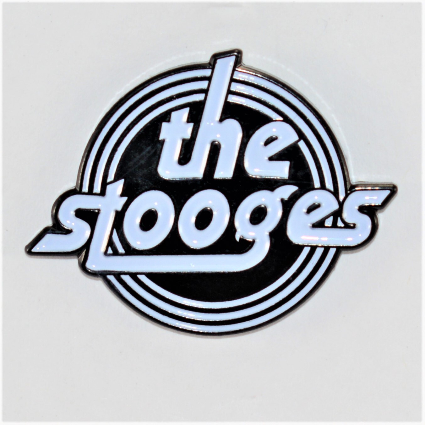 The Stooges Logo Enamel Pin Brooch Punk Rock Iggy Pop Badge Music Band ...