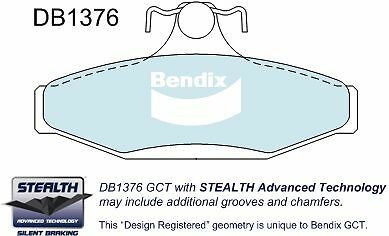 For Ford Falcon BA XT Futura 2002-2005 Rear Disc Brake Pads BENDIX ...