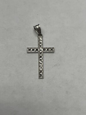 14kt White Gold Michael Anthony Cross Pendant | eBay