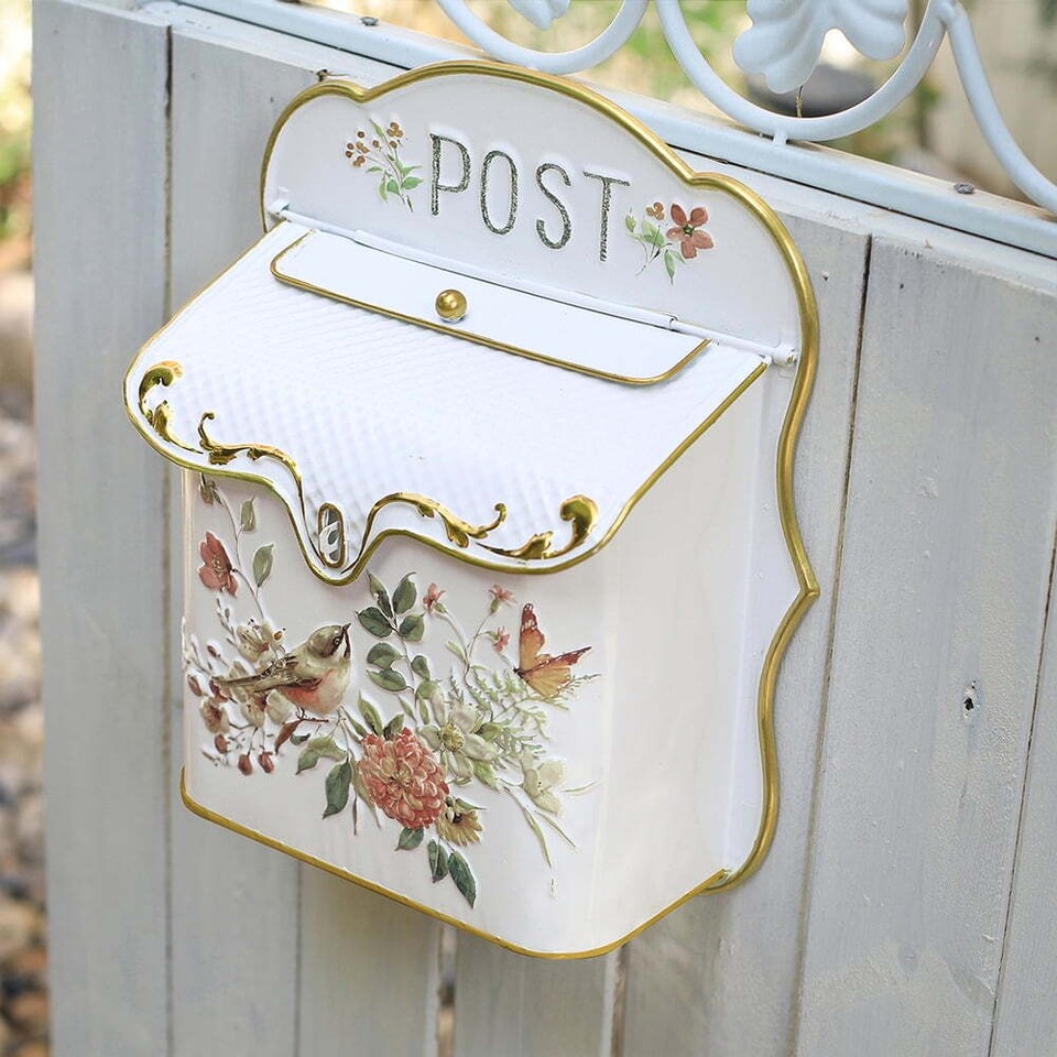 Retro Wall Mount Mailboxes Residentil Outside Front Door Porch Patio ...