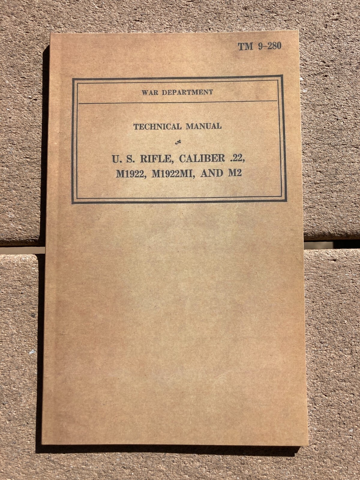 WW2 US Army Military Technical Rifle Caliber .22 M1922 M1922M1 M2 Book ...