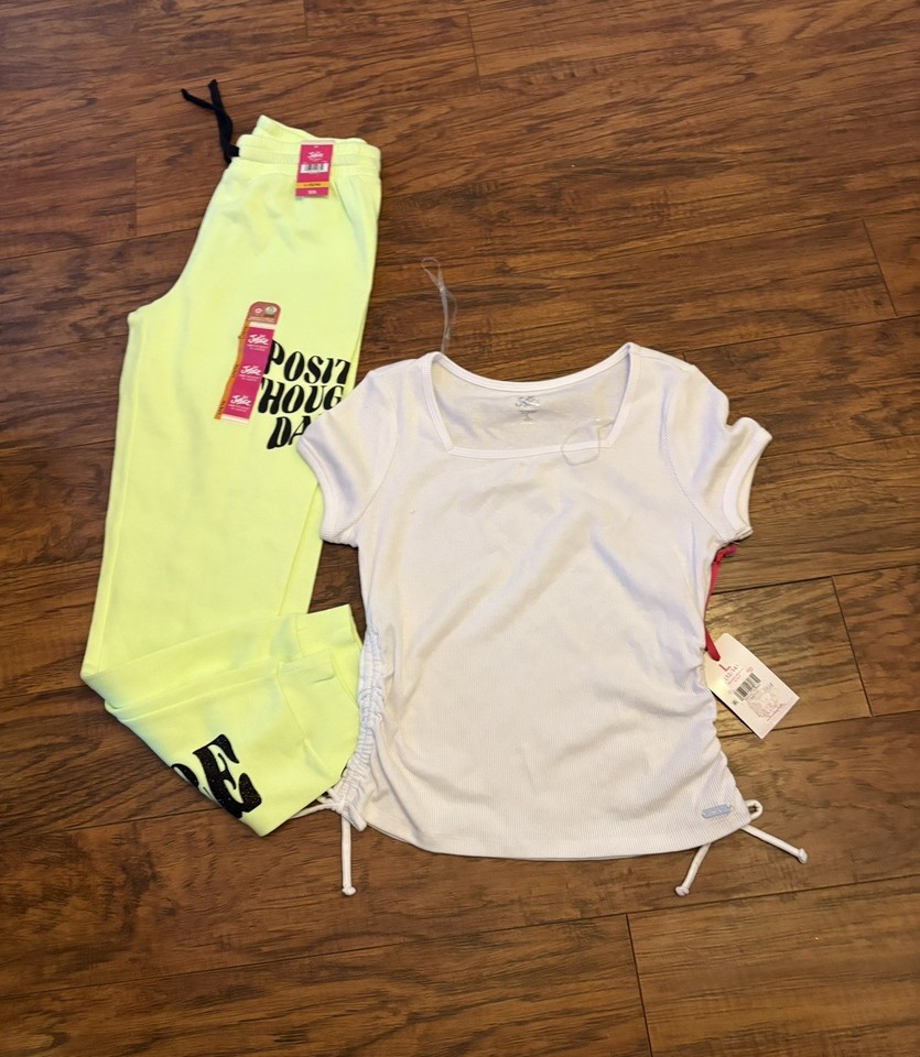 Justice Girls Size 12/14 Lot Sweat Pants/crews And Tops NWT | eBay UK