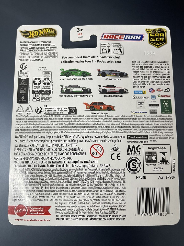 Hot Wheels RACE DAY '"ROXY" PORSCHE 911 GT3 R (992) CHASE 0/5 with ...